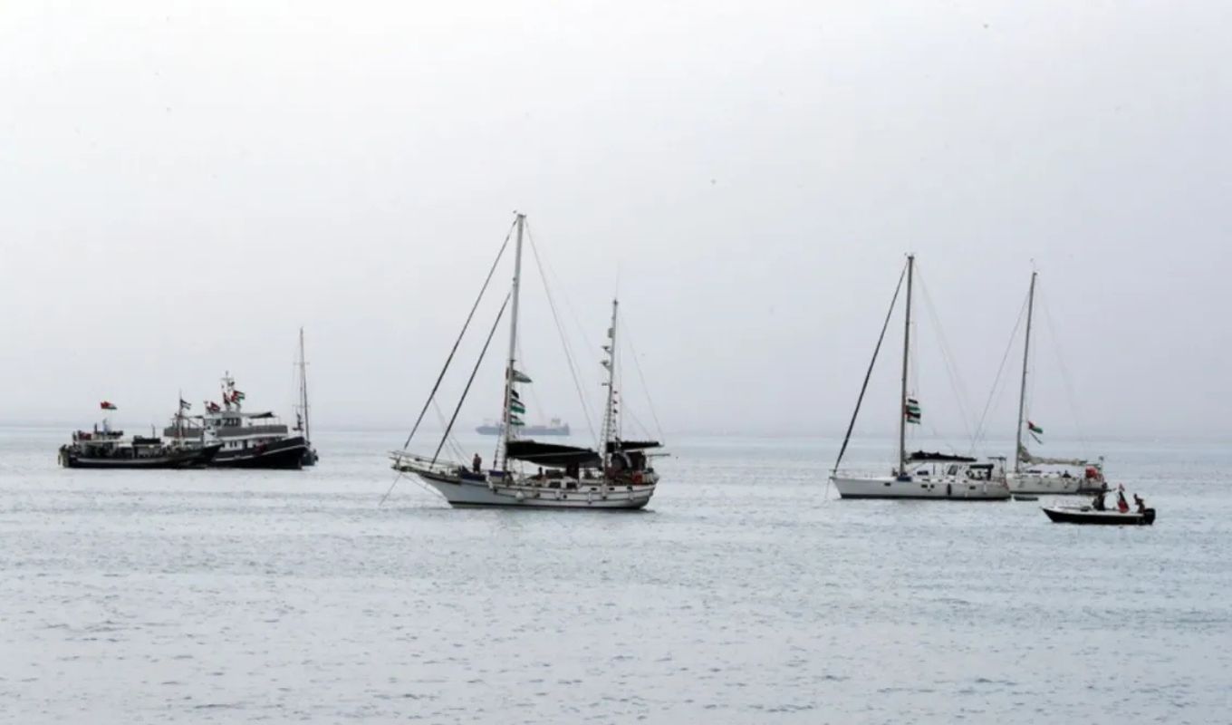 Greek activists from Gaza flotilla return home as Israel deports 170
