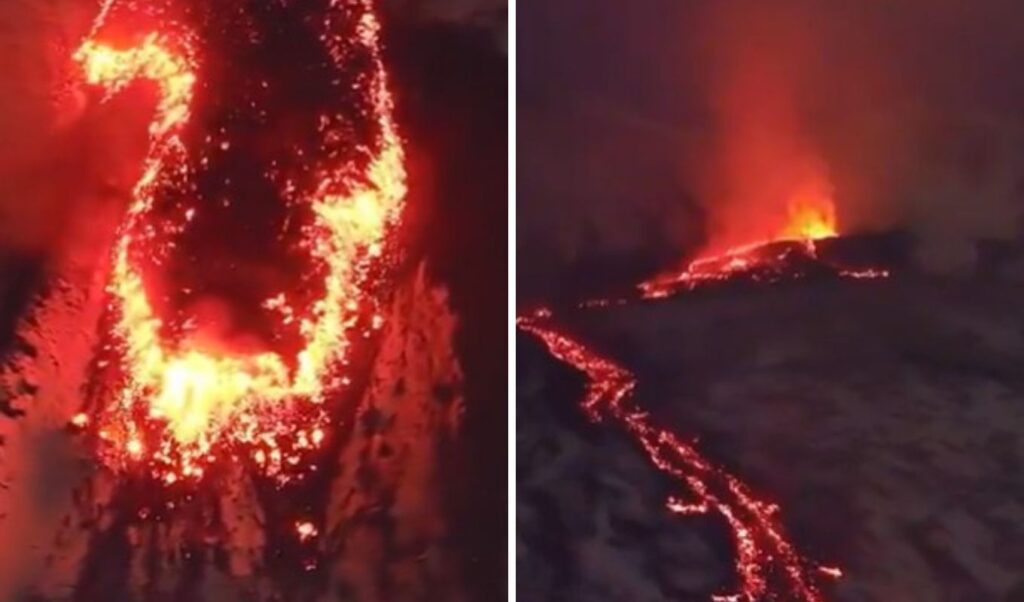 Mount Etna erupts again: Lava flow recorded in Valle del Bove